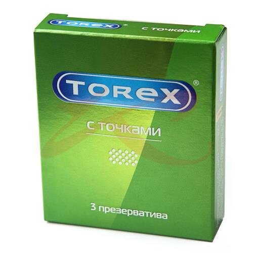 Торекс презервативы №3 с точками купить в Воронеже | интернет-аптека ...